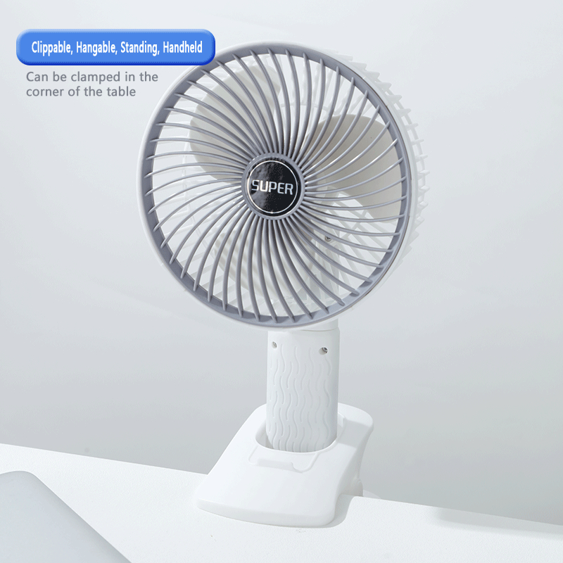 Kimviento 720° Adjustable Mini Table Fan Clip Rechargeable Fan Rotate ...