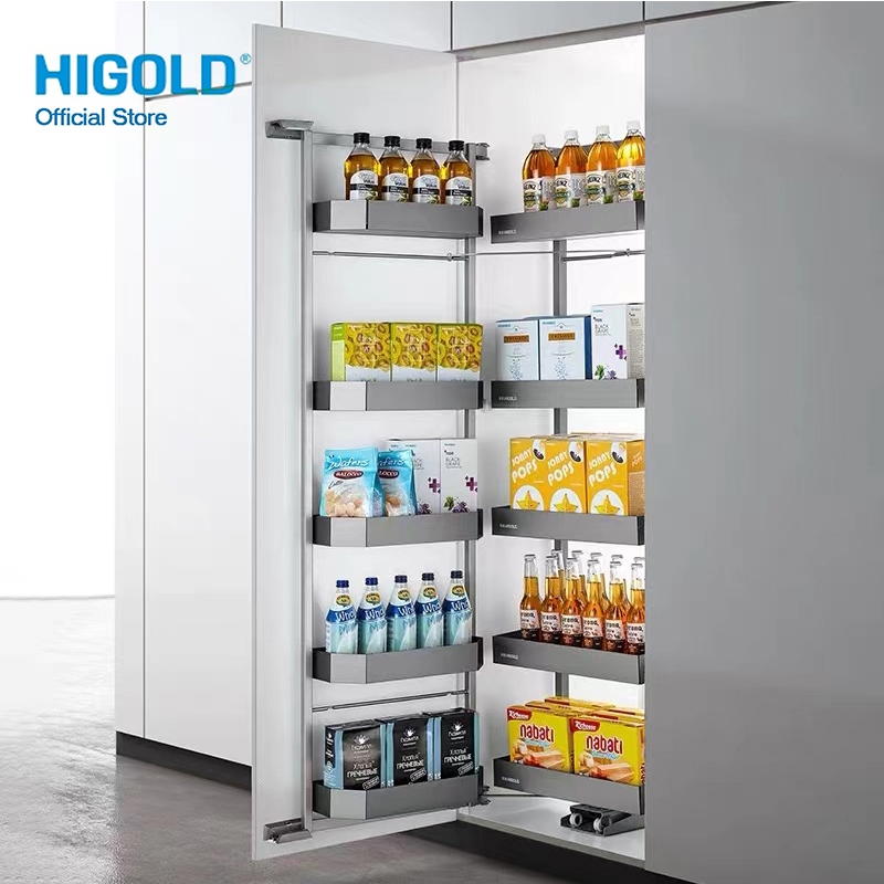 HIGOLD Soft Close Swivel Pull Out Tall Cabinet High Cabinet Linkage ...