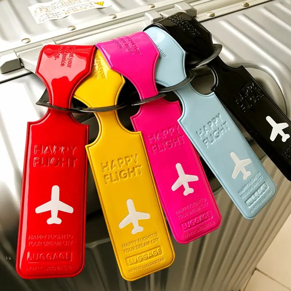 Creative Plane Pattern Luggage tag, Travel Accessories, Luggage Tag PU ...