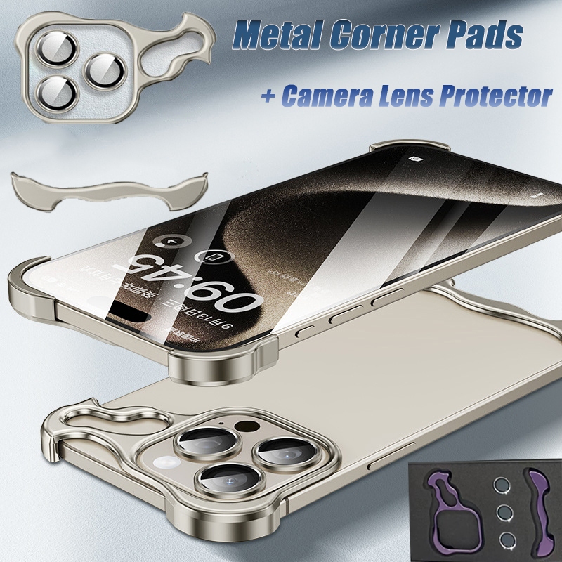 Luxury Titanium Alloy Case for iPhone 15 Pro Max 14 Plus 13 pro Metal ...