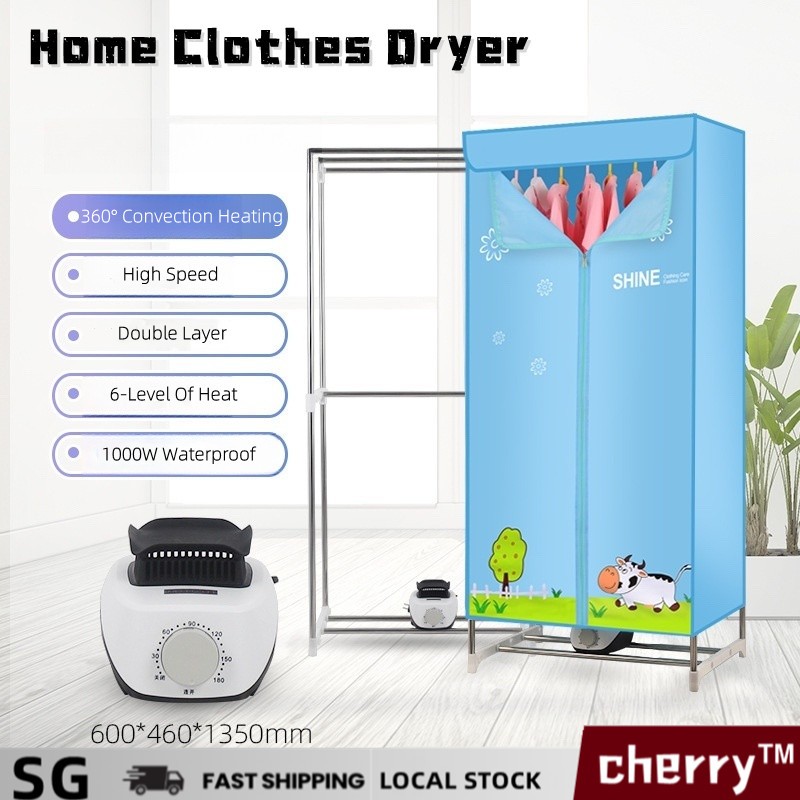 [SG stock]Home Clothes Dryer Portable 900W Dryer Machine for Apartments ...