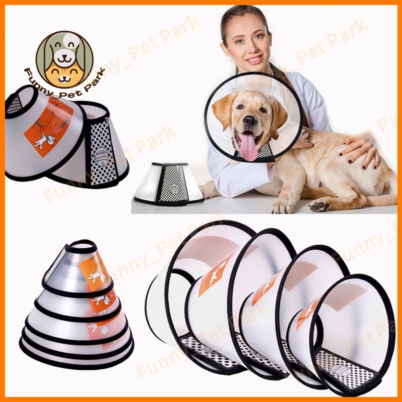 Anti-Bite Lick Cat Pet Elizabeth Cone E-Collar Cat Dog Safety Collar ...