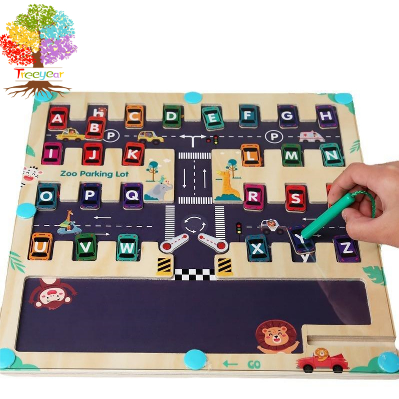 Magnetic Alphabet Maze Board, Montessori Fine Motor Skills Toys for ...