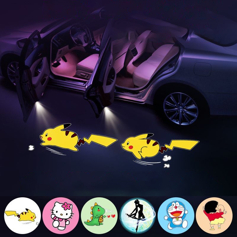 Car door dynamic welcome light Pikachu dynamic light door opening ...