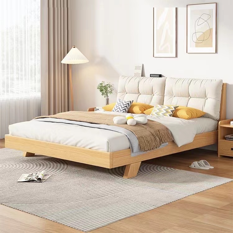 【Free Shipping】Fabric And Wooden Bed Frame Single/Super Single/Queen ...