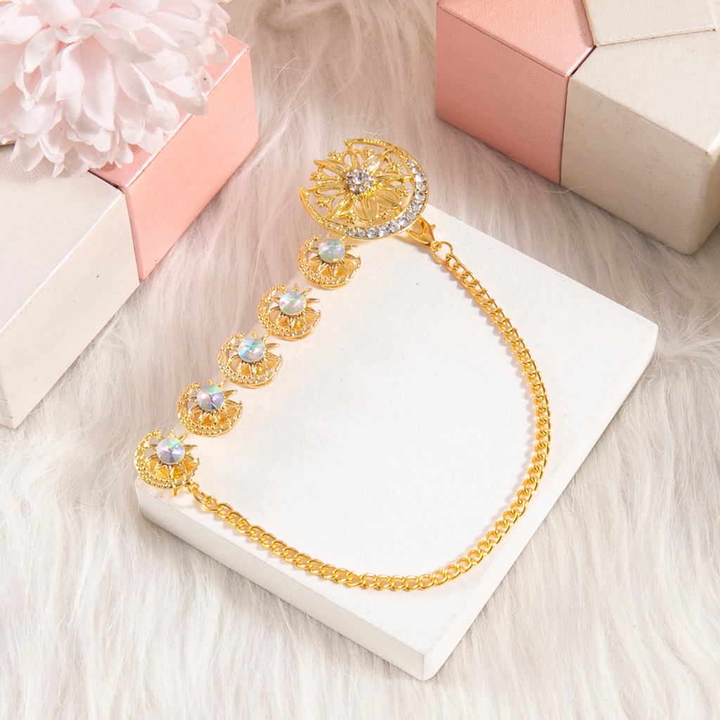 Luxury brooch Butang Baju Melayu Exquisite Keris Bulan Bintang Muslim ...