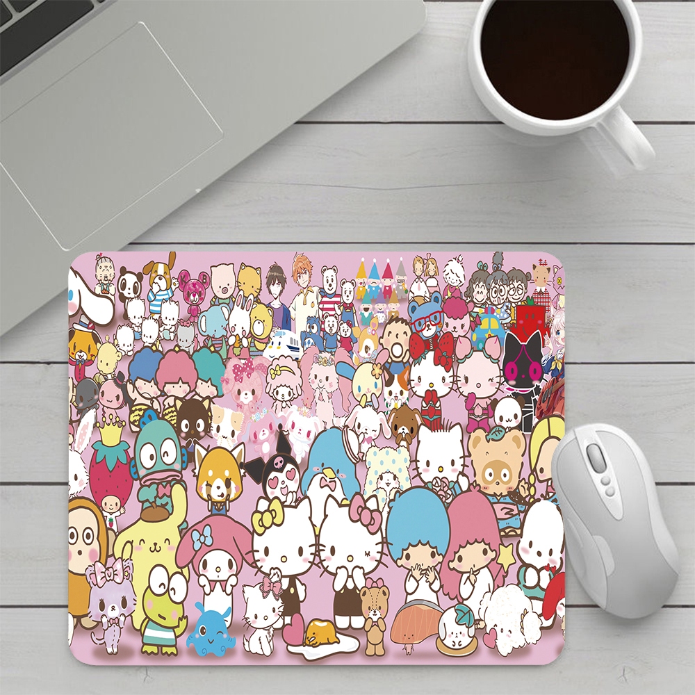 Kawaii Hello Kitty Mouse Pad Anime Gaming Accessories Cartoon Gamer ...