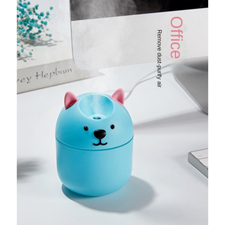 2 Modes New Cartoon Deck Mounted Air Humidifier Colorful Lights USB ...