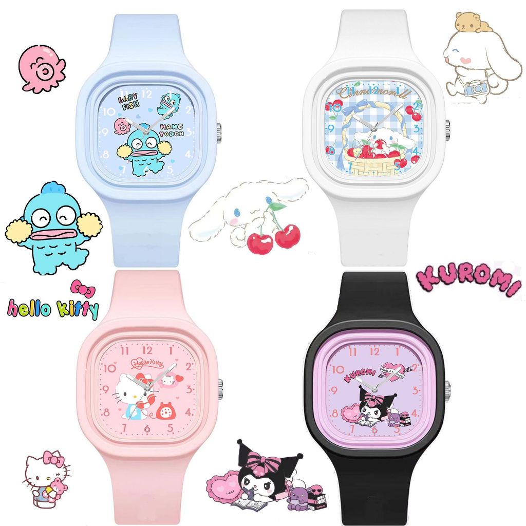Pop MART Watch Labubu THE MONSTERS Kuromi Watch Caroon Silicone ...