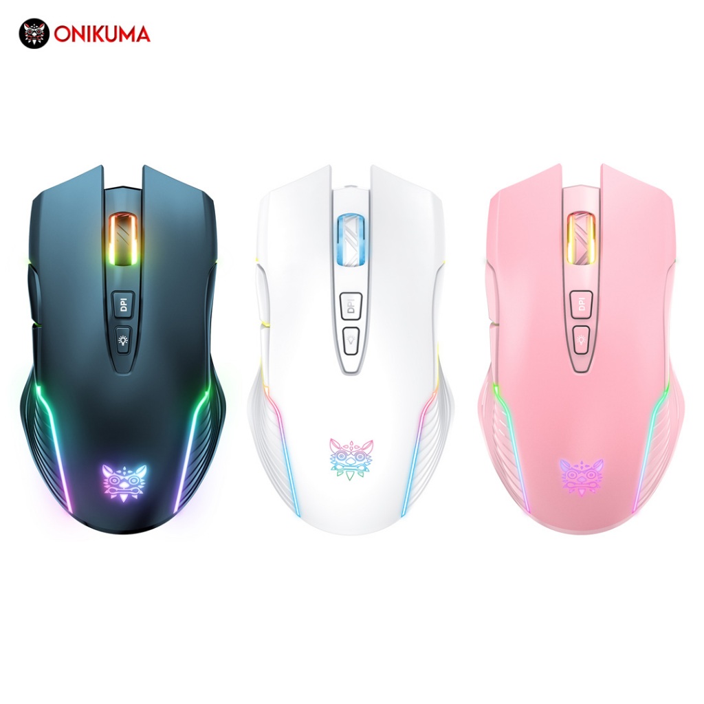 ONIKUMA 2.4G Wireless Gaming Mouse CW905 with RGB Light, USB Charging ...