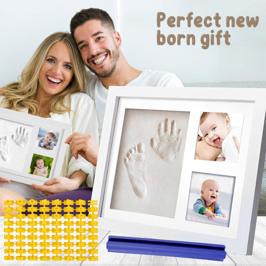 Baby Handprint and Footprint Makers Kit DIY Newborn Baby Keepsake Frame ...