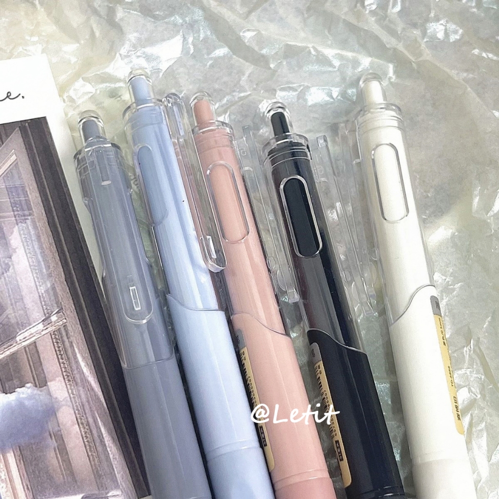 INS Simple Gel Pen 0.5 MM Black Ink Pen Student Writing Tool Stationery ...