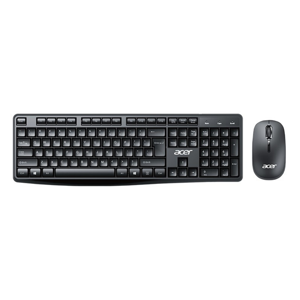 Acer Wireless Keyboard Mouse Set KM41-2K, 2.4G Wireless Connect, Splash-proof, Ultra Thin, for ...