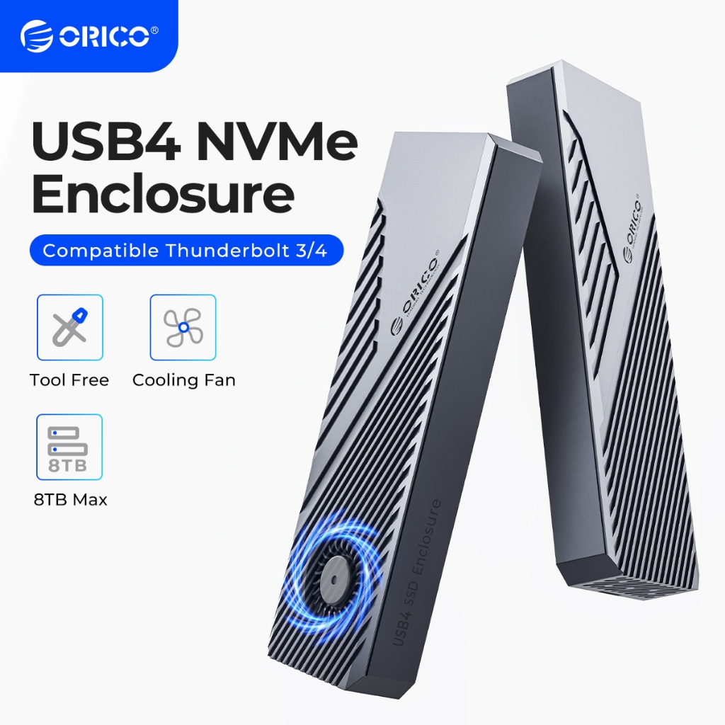 ORICO USB4 40Gbps M.2 NVME SSD Enclosure 8TB All Aluminum Case Type C ...