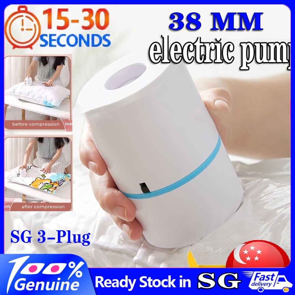 【SG Stock】Portable Electric Pump Vacuum Bag Travel Compressed Bag ...