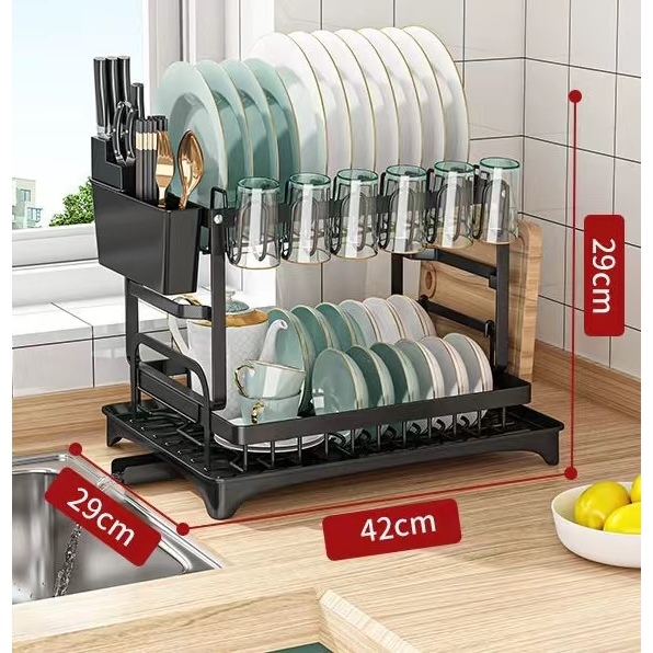 [ Available ] Nordic Style Dish Rack Rak Piggan Dish Drainer Iron ...