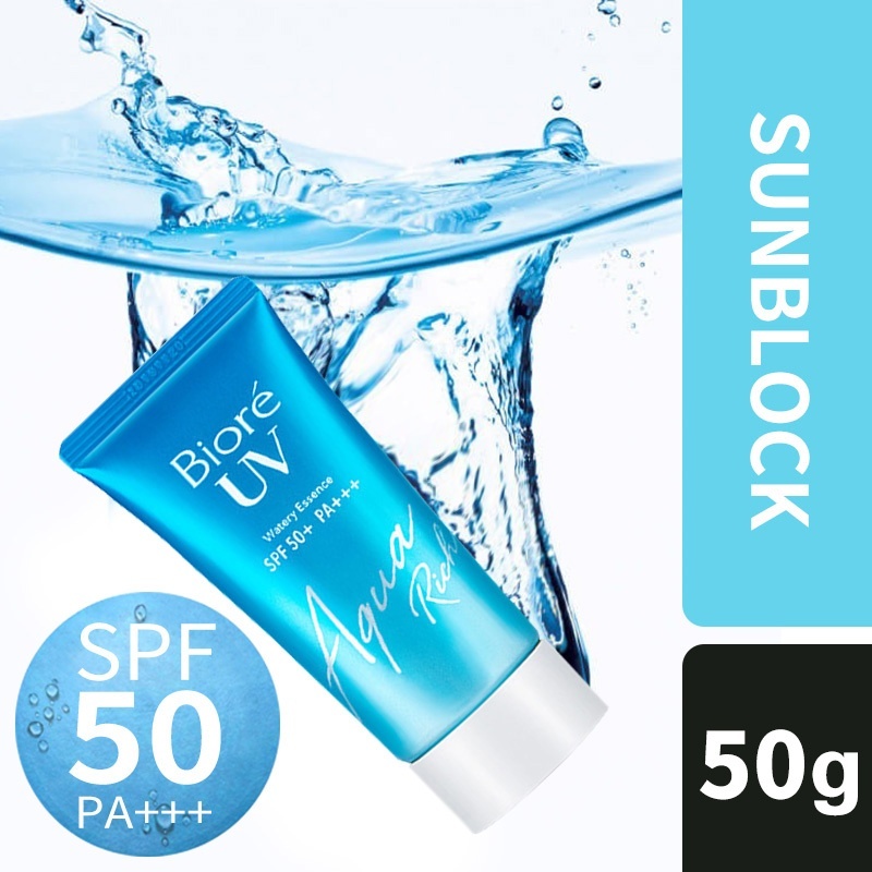 【Buy 1 get 1 free 】BIORE UV Aqua Rich Watery Light Essence Sunscreen ...