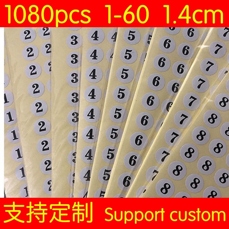 Number Stickers Number Labels Pants Size Stickers Nail Polish Numbers ...