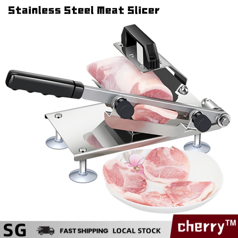 [SG stock]cherry™ Meat Lamb Slicer Home Manual Meat-cutter Machine ...