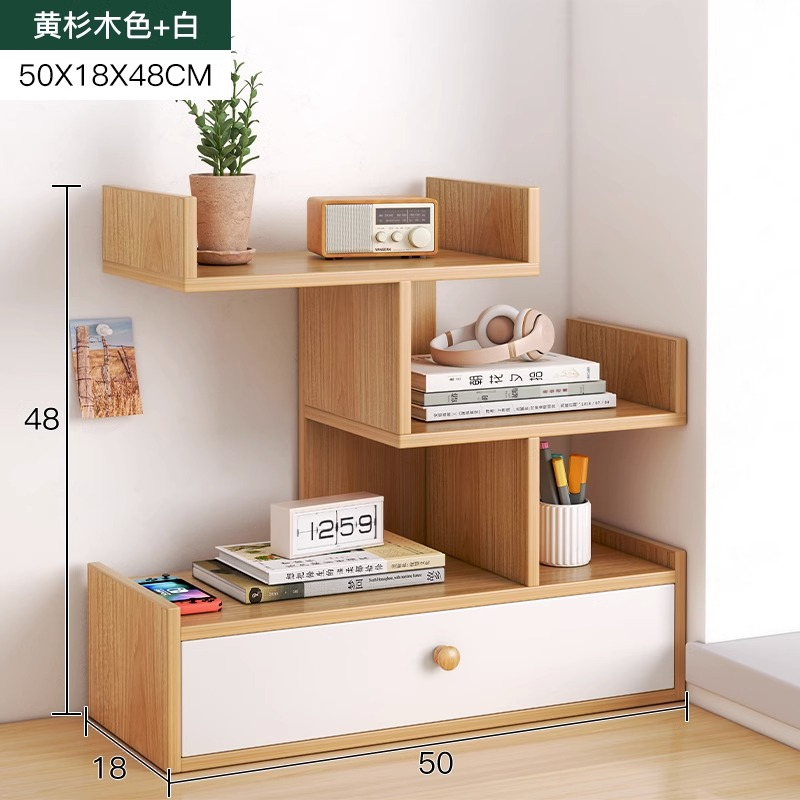 book storage bookshelf Desktop standing rack bedroom Table Multi -layer ...