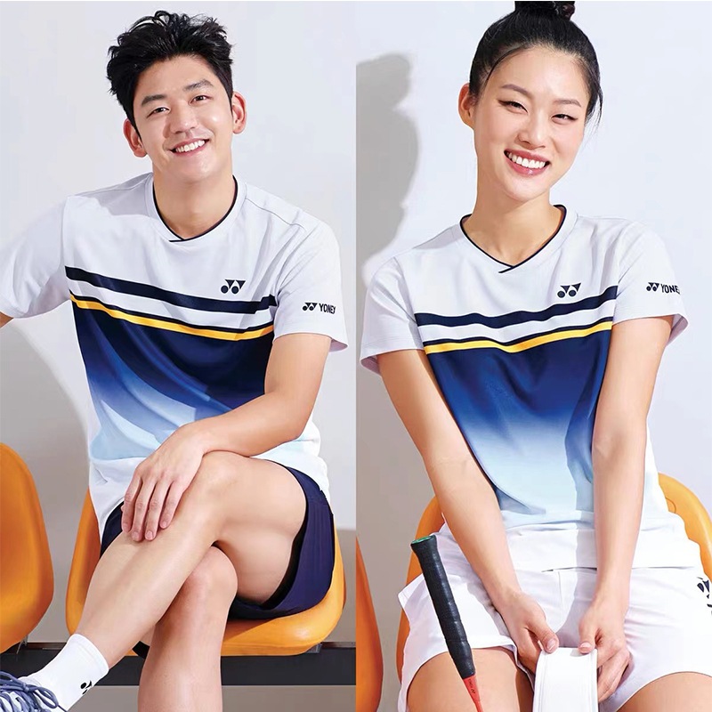 Yonex2023 New Summer Korean Badminton Suit Men's and Women's Quick Drying Breathable Short ...
