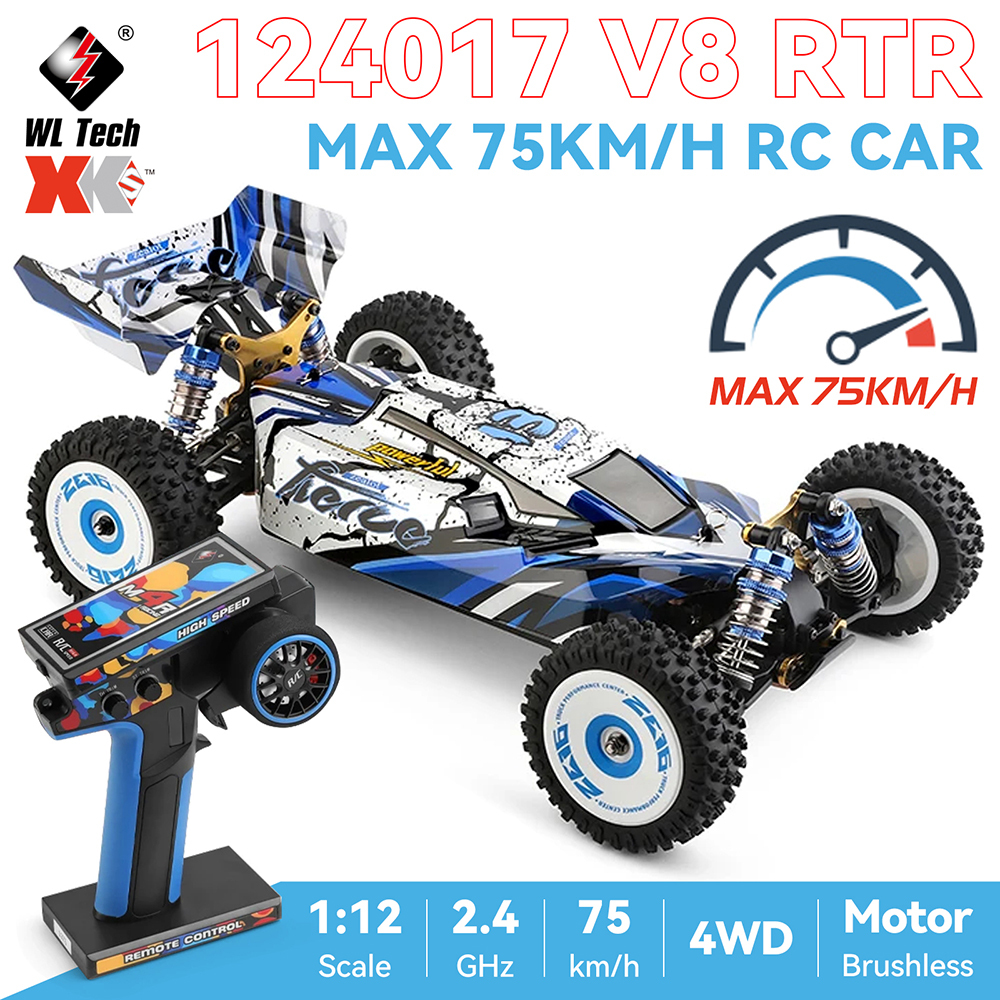 WLtoys 124017 75KM/H 124010 55KM/H 124008 60KM/H 2.4G RC Car Brushless ...