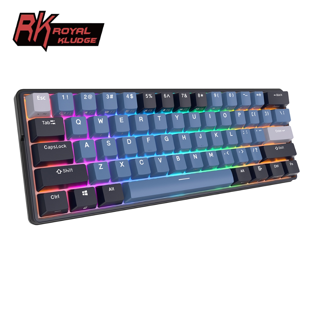 Royal Kludge RK61 PLUS RK61 RGB 3 Modes Hotswap Mechanical Keyboard Wireless Gaming Mechanica ...