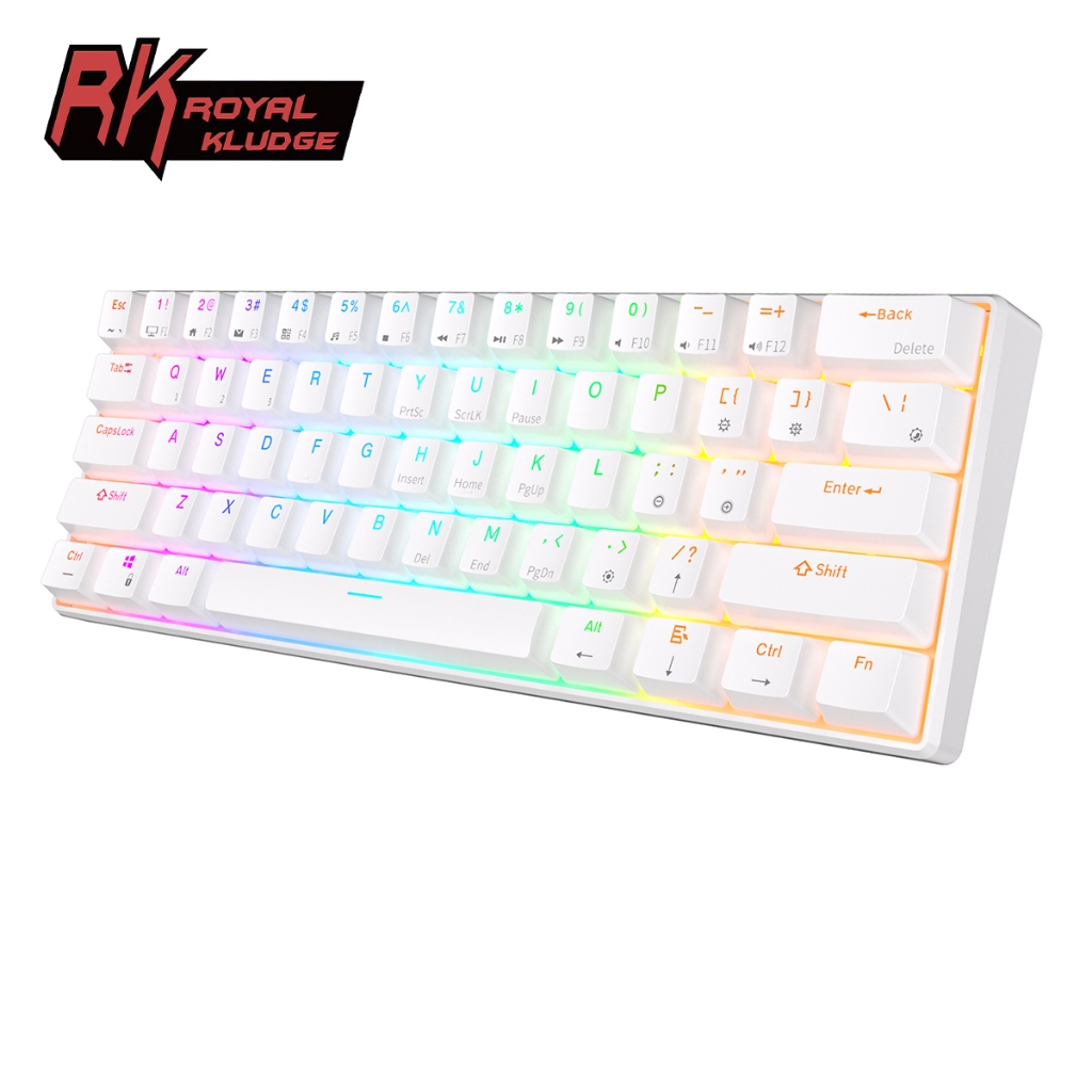 RK61 Royal Kludge Bluetooth 3.0 & USB C Dual Mode RGB Backlit Mechanical Keyboard | Shopee Singapore