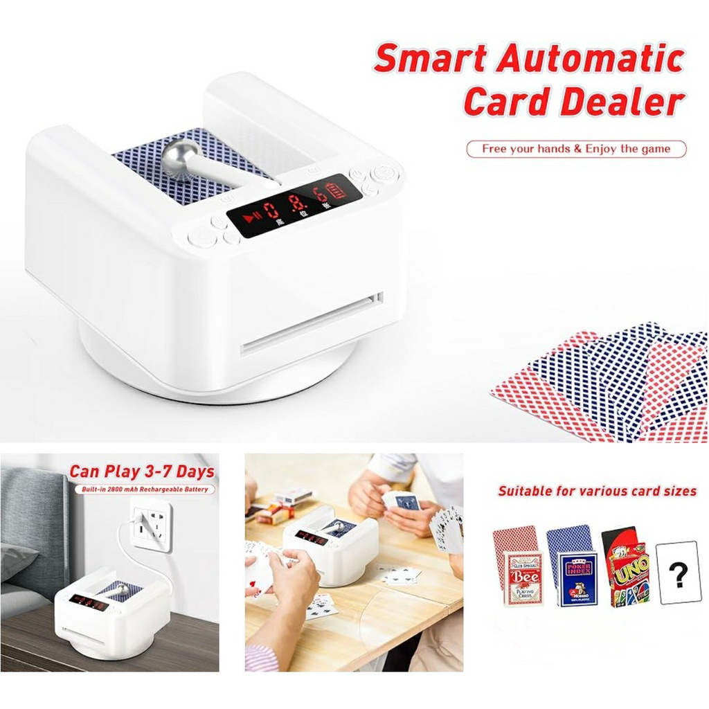 Automatic Card Dealer Machine 360° Degree Rotating Universal Smart ...