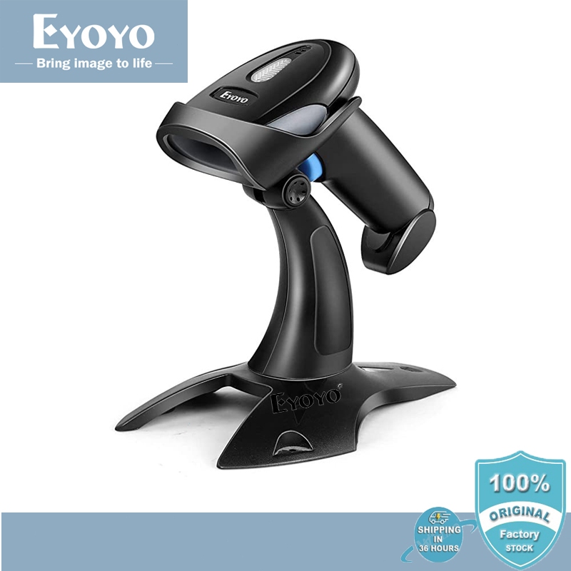 Eyoyo1D 2D Barcode Scanner Wired,Cordless Rechargeable Scan for ...