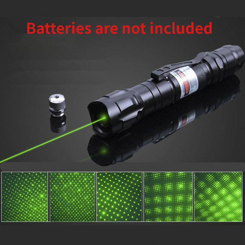 5mw 10 mile military green laser pointer light 532nm visible beam ...