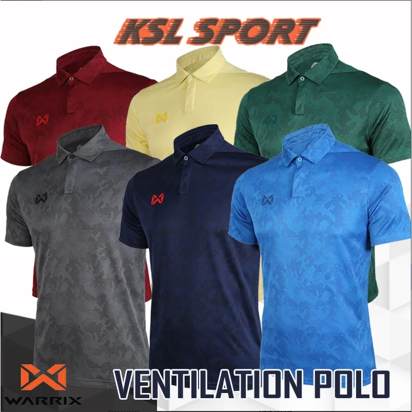Warrix Classic Polo Shirt WA-202PLACL01 100% Polyester Fiber High end Logo | Shopee Singapore