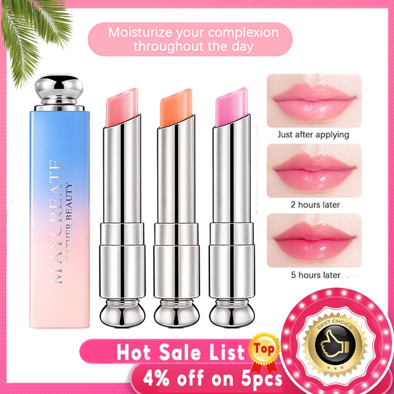 Color changing lipstick waterproof magic temperature change color Long ...