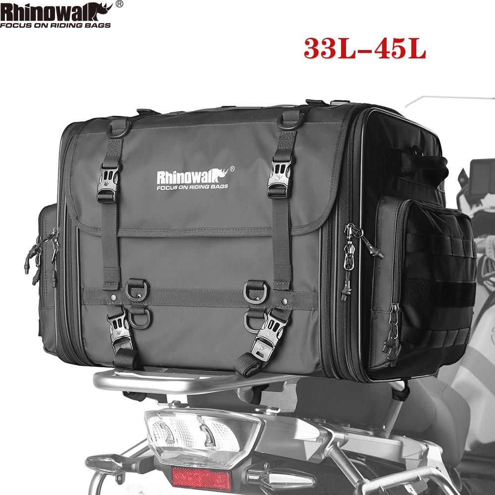 Motorcycle Tank Bag Rhinowalk Motorcycle Tail Bag Rear Seat Bag Hard ...