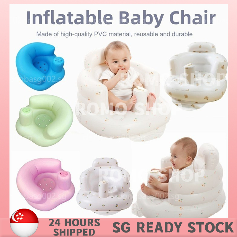 【🇸🇬 READY STOCK】Inflatable Baby Chair Sofa Training Seat Baby Seat Bath ...