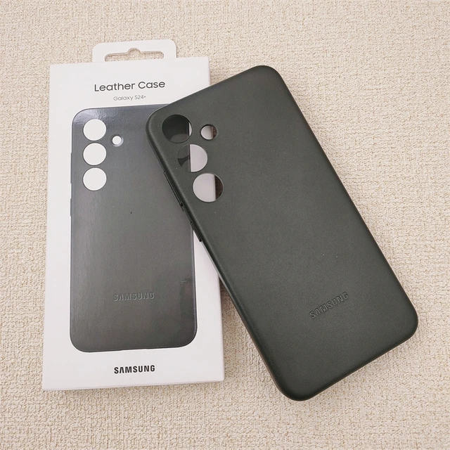 Original Leather Case With Metal Side Buttons For Samsung Galaxy S24 ...