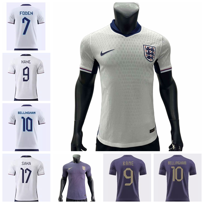 2024-25 England Home Away Player Version Jersey Kane Bellingham Saka ...