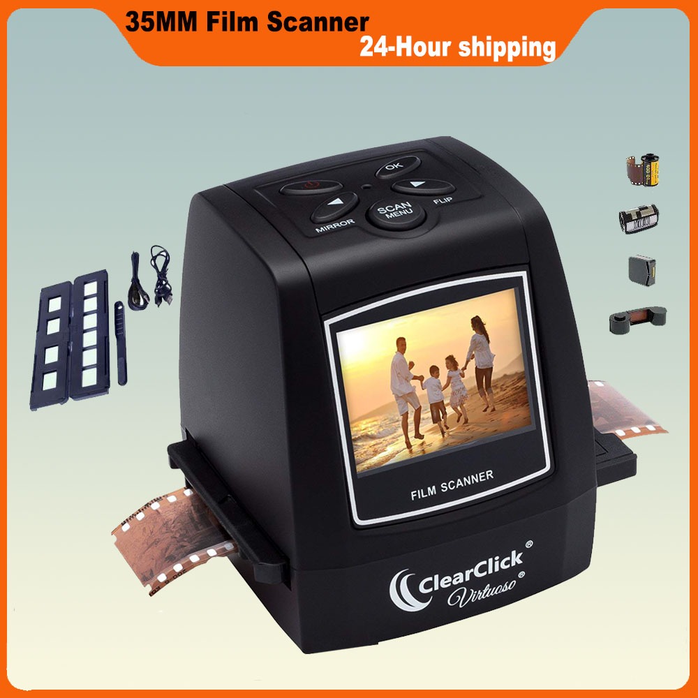 35mm LCD Film Scan Photo Scanner Negative Film Slide Viewer monochrome ...