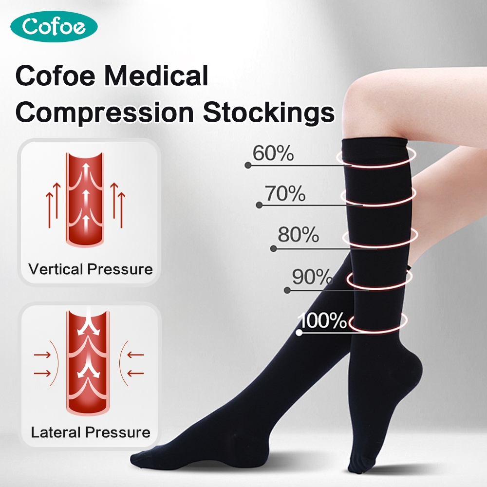 Cofoe Medical Compression Stockings Treatment Varicose Vein Elastic Socks Calf Socks 治疗型静脉曲张袜 ...
