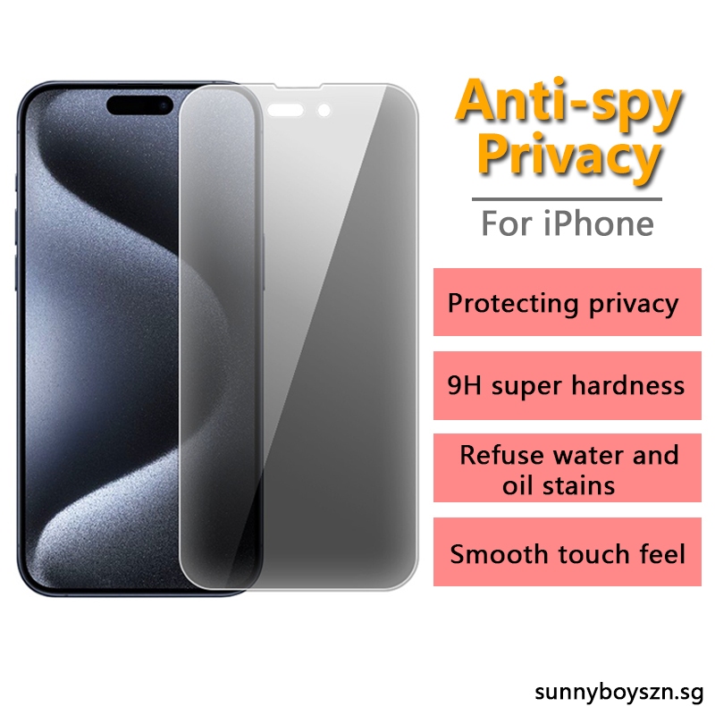 Anti Spy Tempered Glass Privacy Screen Protector Protective Film For ...