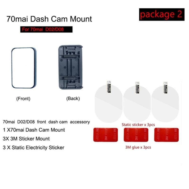 70Mai 70Mai D02/D08 lite Mount For 70Mai Dash Cam Pro D02 Lite D08 ...