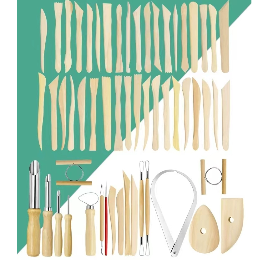 DIY pottery sculpture tools set multi-purpose soft pottery handmade ...