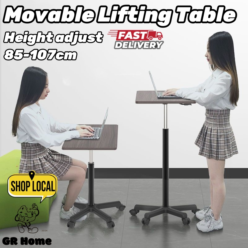 SG STOCK Movable Lifting Table with Wheels 60*40cm Height Adjustable ...