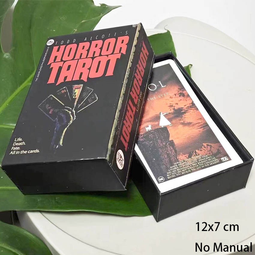 12*7cm Horror Tarot - Horror-Themed Card Deck with Illustrations ...