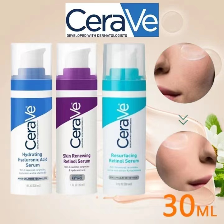 Cerave Skin Renewing Retinol Serum And Resurfacing Serum And Hydrating