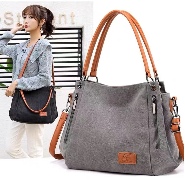 Simple cloth bag canvas bag new student literary crossbody large ...