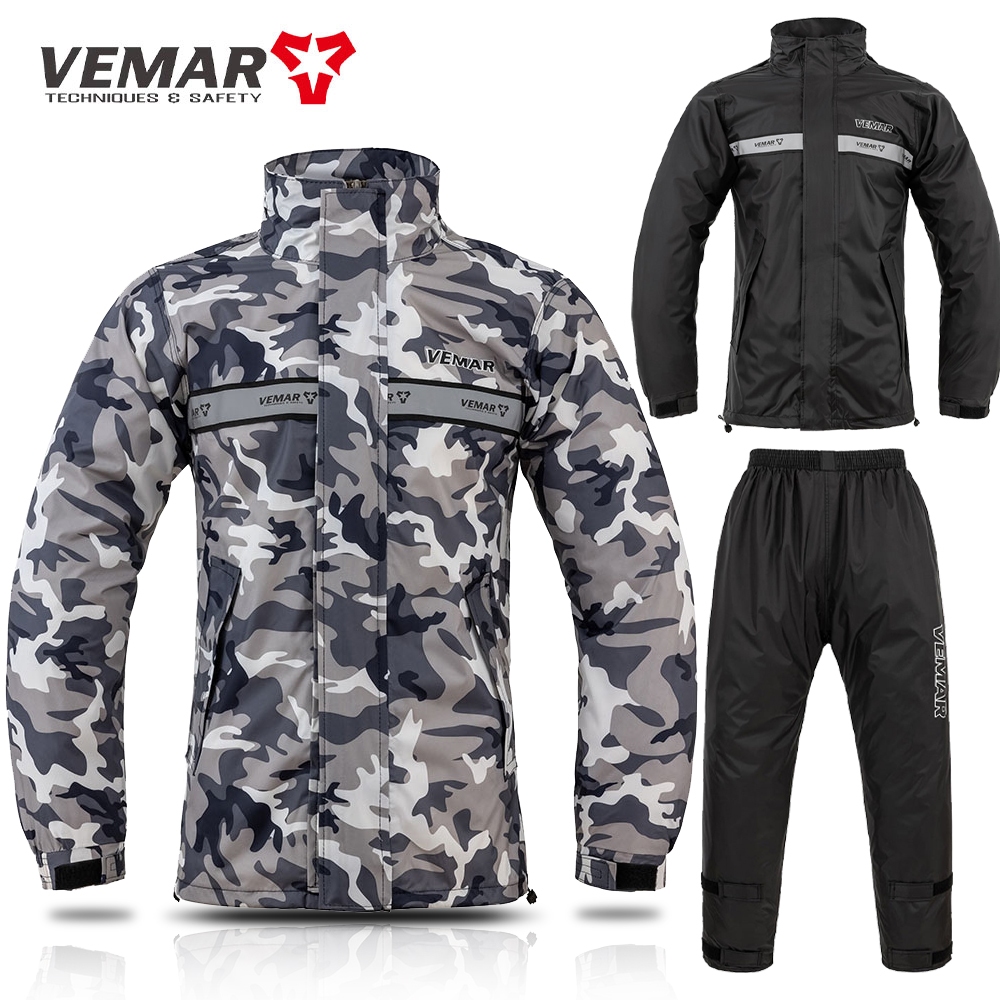 Vemar Motorcycle Raincoat Split Set Tops Pants Waterproof Men's Riding ...