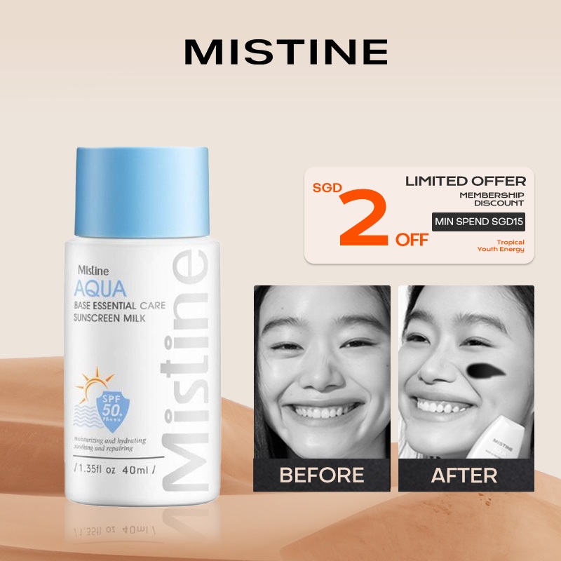MISTINE Sunscreen Sunblock Moisturizer Facial/Body Cream UV Shield ...