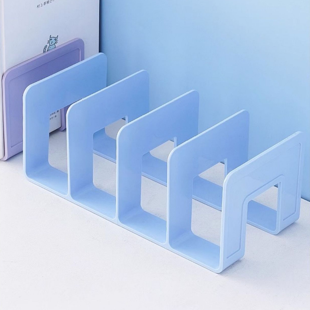 2024 New Vertical Desk Book Organizers 4 Vertical Compartments Rack ...