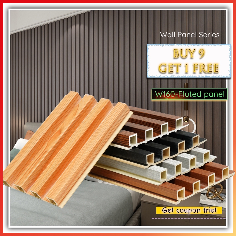 Bamboo Ecological Wood Grille Wall Panel Concave and Convex Shape ...